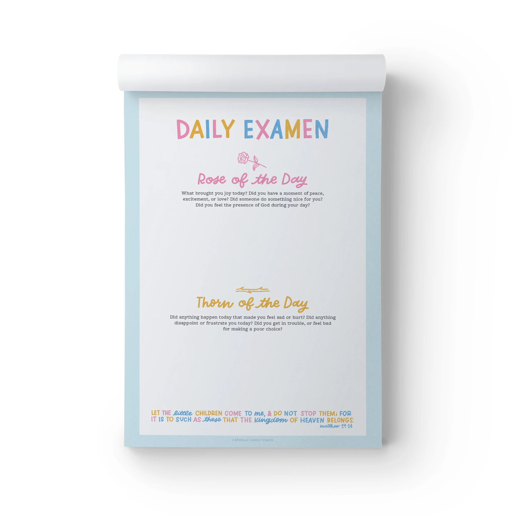 Children's Notepad: Daily Examen – Little Vessels